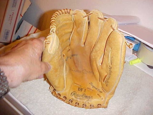 Mens Medium 1960 Mickey Mantle RHT Baseball Glove Rawlings DF1 ...