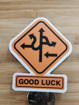 Good Luck Sticker Laptop Sticker Decal Funny Sticker Joke Gag Comedy ...