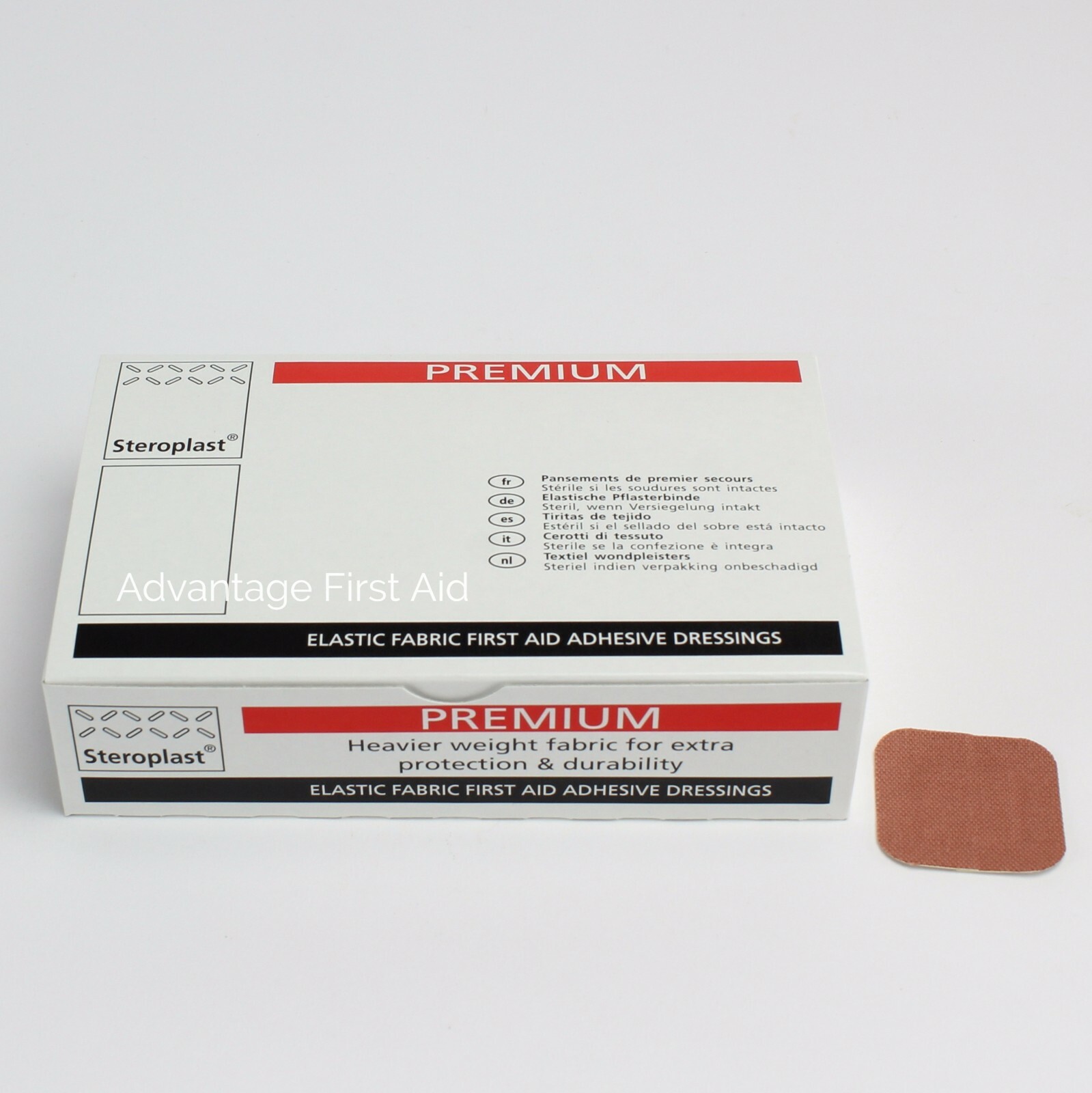 Premium Fabric First Aid Sticking Plasters. 4 x 4cm- Square. Super High ...