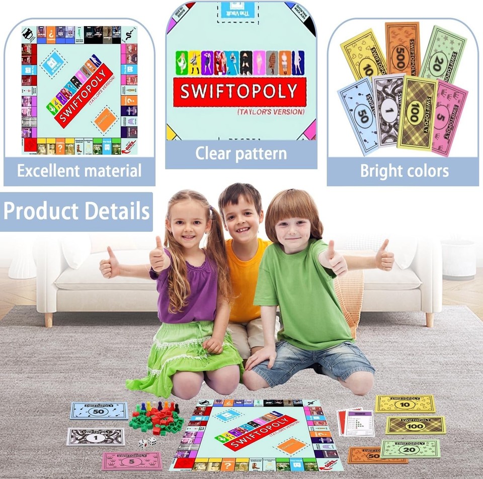 Monopoly Inspired Board Game Handmade Box Era Tour Swiftopoly 2-6 ...