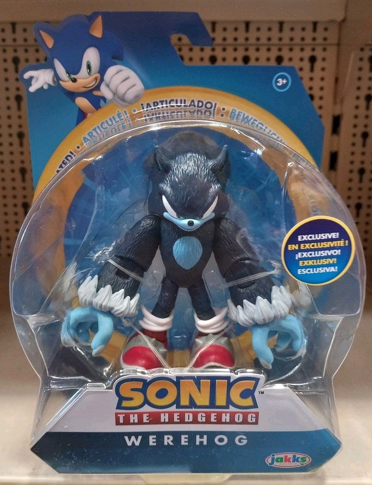 RARE Jakks Pacific Sonic The Hedgehog Werehog & Metal Sonic 2x Figure ...