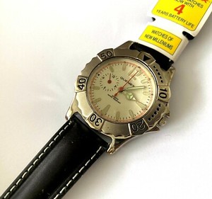Quemex Quartz Japan Movt Silver Color Case Men's Wrist Watch Runs | eBay