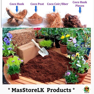 Coco Coir 11 Lb Coconut Coir Coco Peat Husk Compost Organic Soil Media ...