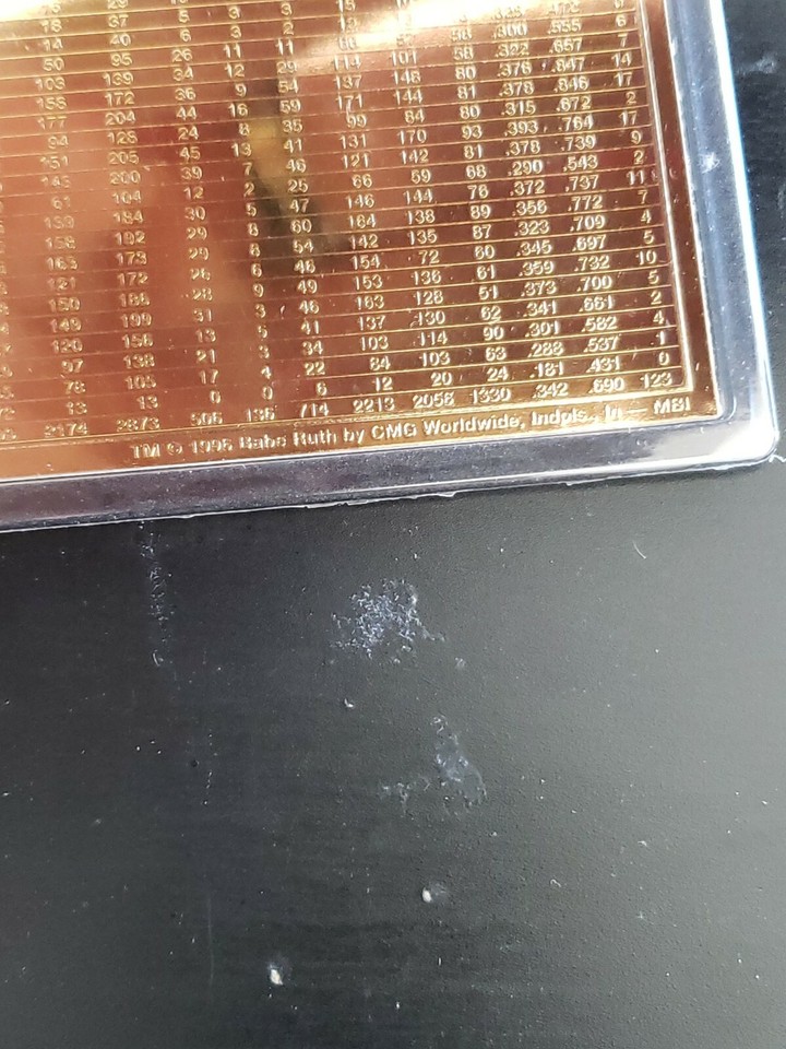 Babe Ruth Gold 1996 CMG Worldwide New York Yankees #30 Baseball Card | eBay