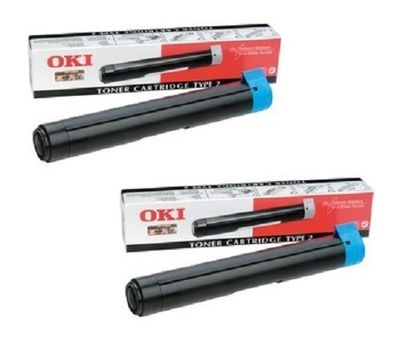 2 X Toner Originale OKI Ol 400e 400ex 410ex 600ex 810/09002395 Tipo 2 Cartuccia | eBay