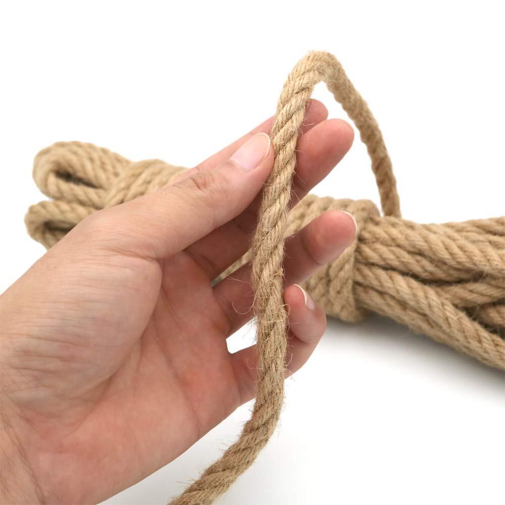 Thick Jute Hemp Rope 8MM Strong String Craft Twine for DIY & Arts ...