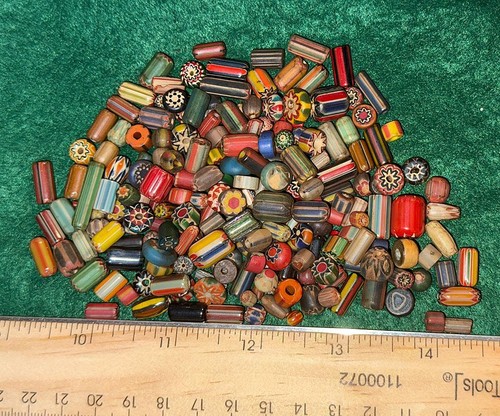 (15) Original Hudson's Bay Company Chevron Trade Beads Huron Indian Fur ...