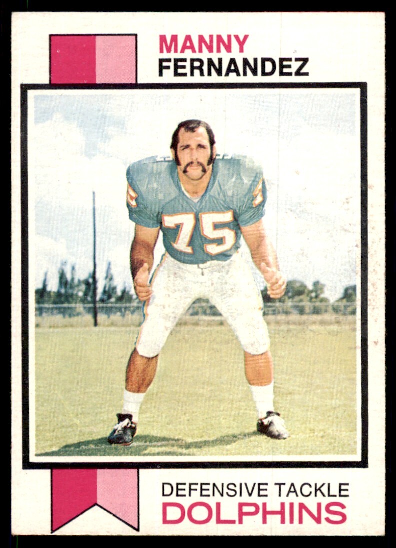 1973 Topps Football Cards Manny Fernandez Miami Dolphins #75 | eBay