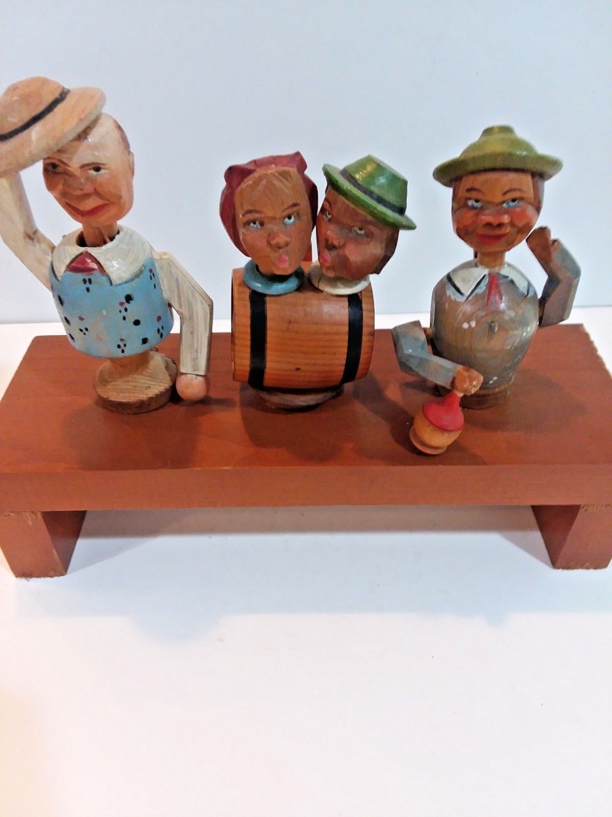 Vintage German Hand Carved Wood Bottle Stop Corks Set of 3 | eBay