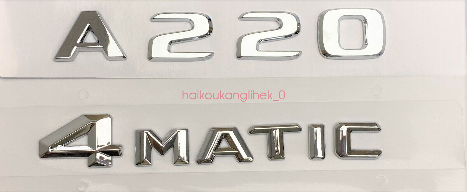 #2 CHROME A220+4MATIC FIT MERCEDES A220 REAR TRUNK NAMEPLATE EMBLEM ...