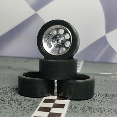 1/32 URETHANE SLOT CAR TIRE 2pr PGT-18095LM Front Tires fit CB Design ...