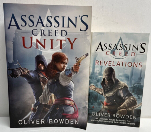 2x Assassin's Creed Paperback Books Oliver Bowden Revelations & Unity ...