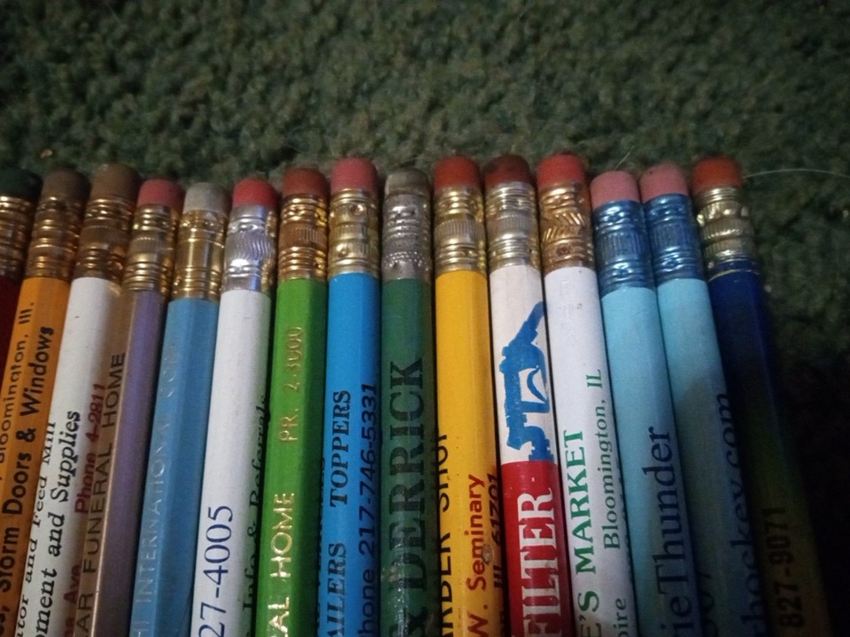 Vintage Advertisement Pencils Lot Of 48 Perfect Unused Condition USA ...