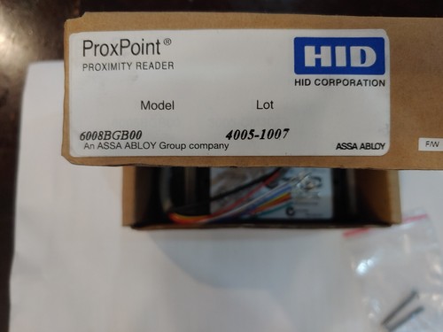 HID 6008 ProxPoint Plus 125 kHz Mini Mullion Proximity Reader P/N ...