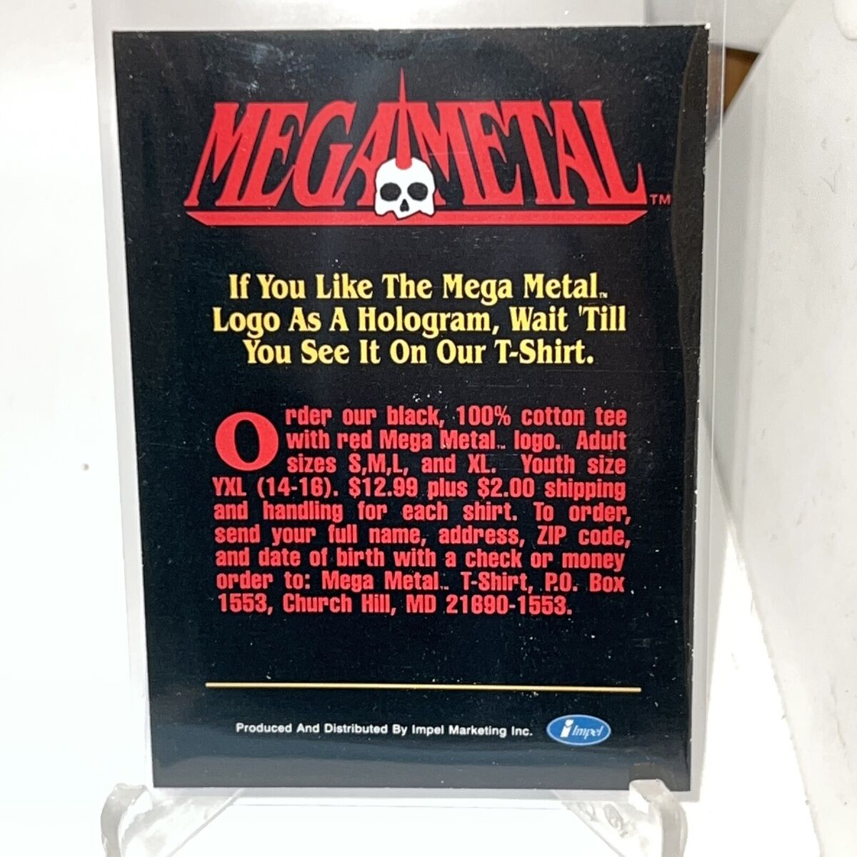 Megametal 1991 Mega Metal Holograph Trading Card | eBay Megametal 1991 Mega Metal Holograph Trading Card | eBay