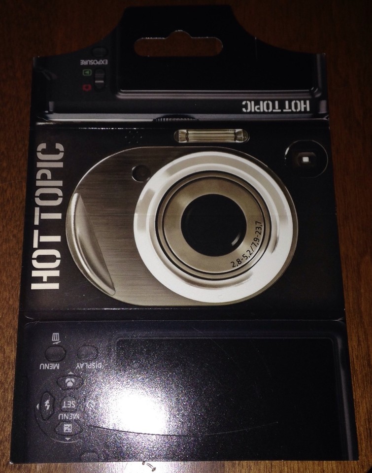 HOT TOPIC "DIGITAL CAMERA ROCK CONCERT PHOTO" GIFT CARD NO VALUE NEW ...