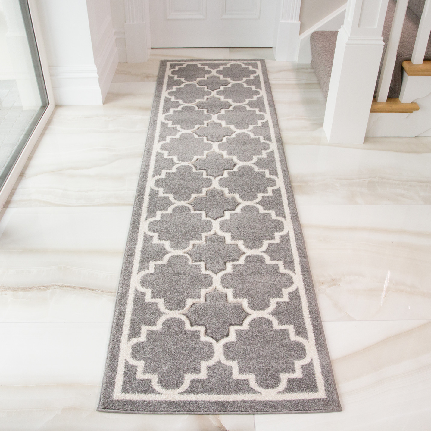 Grey Runner Rugs Hallway Kitchen Long Carpet Runner Mats Best Selling ...