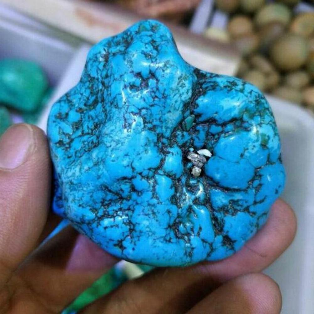 3 - 5cm Natural Turquoise Rough Gemstone Crystal Blue Turquoise Stones ...
