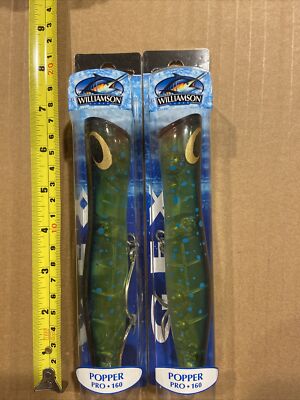 (LOT OF 2) WILLIAMSON LURES POPPER PRO 160MM PP160#D DORADO | eBay