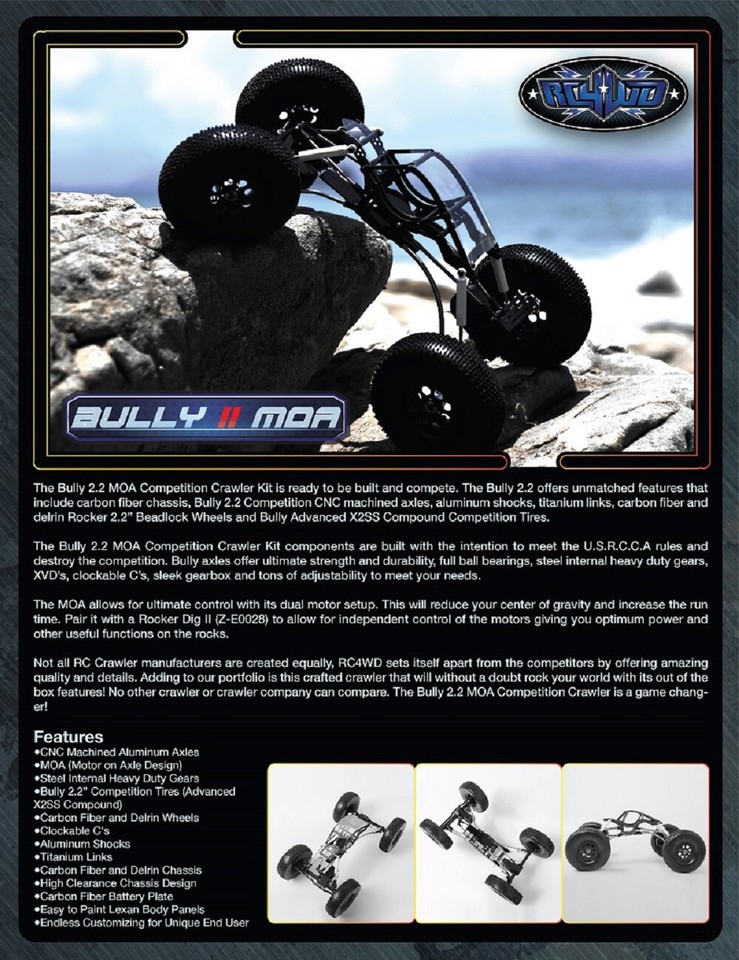 RC4WD Bully II MOA Competition Crawler Kit RC4Z-K0056 639302604588| eBay