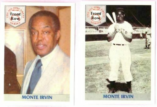 MONTE IRVIN 1992 FRONT ROW AUTOGRAPH 5 CARD FACTORY#4139/5000 SET!CUBS ...