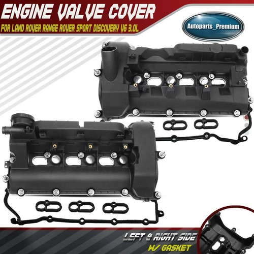 2x Left & Right Engine Valve Cover w/ Gasket for Land Rover Discovery ...