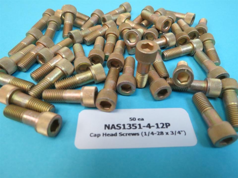 1/4-28 x ¾ Socket Head Cap Screw National Aerospace Standards NAS1351-4 ...