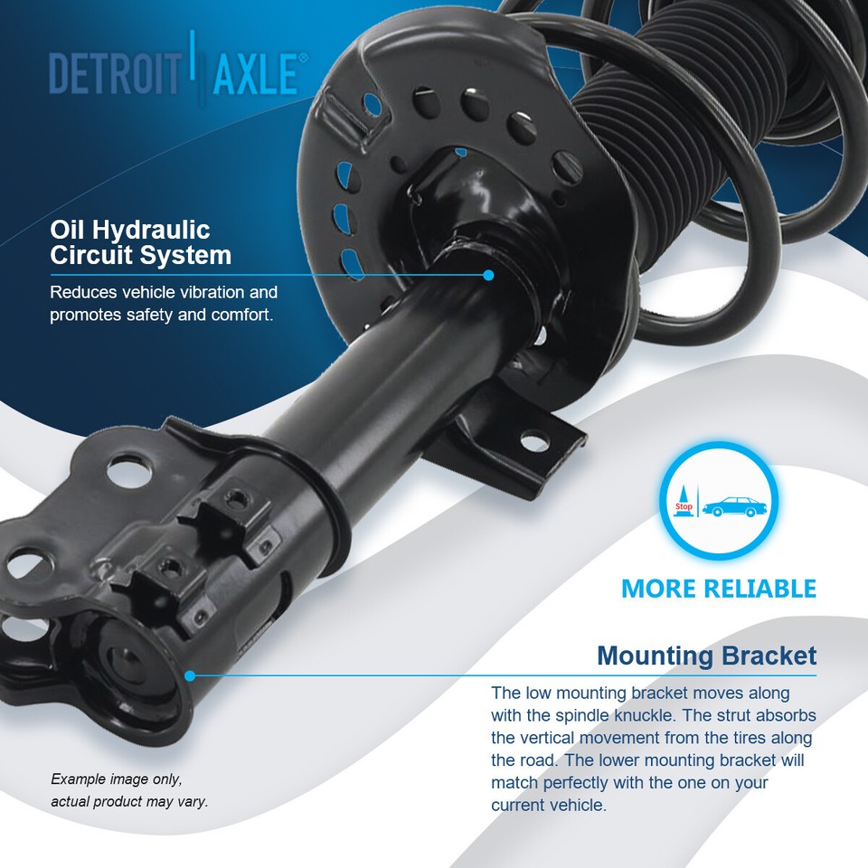 4pc Front Struts w/ Coil Spring Rear Shocks Kit for 2011 2012 2013 Kia ...