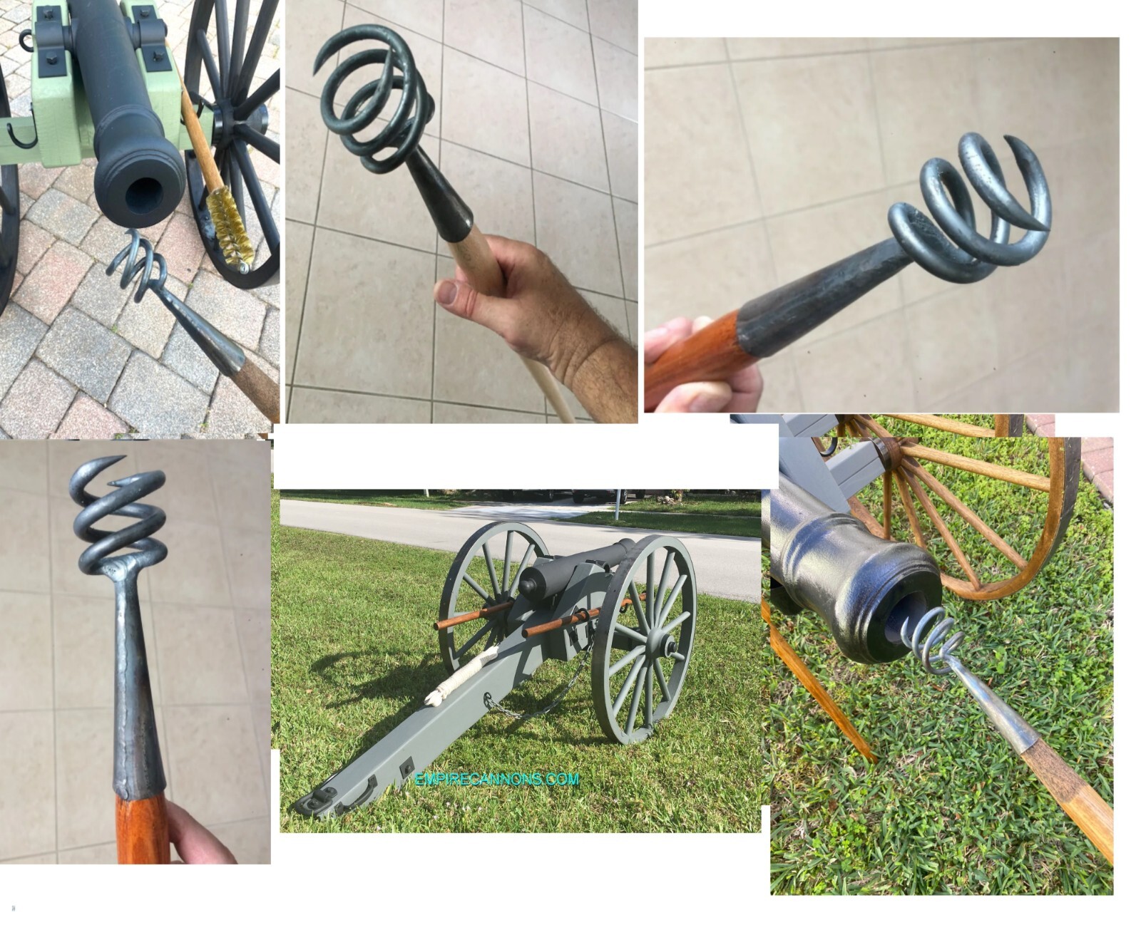 BLACK POWDER SIGNAL CANNON 2.25" - 3"- "BORE WORM ROD" - A MUST! | eBay