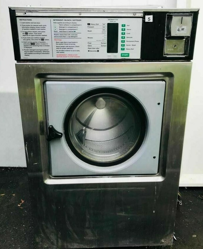 Wascomat Front Load Washer Coin Op, 3PH 208-240V, Model #: W125ES | eBay
