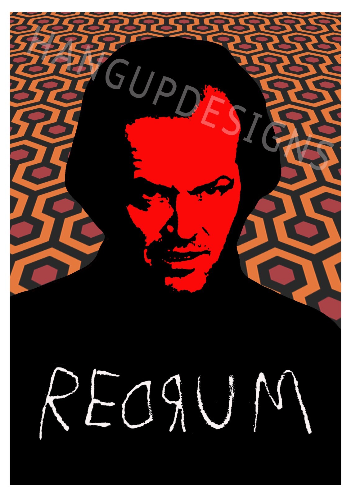 The Shining 'REDRUM' Horror Movie Art Print. Poster Print, Framed ...