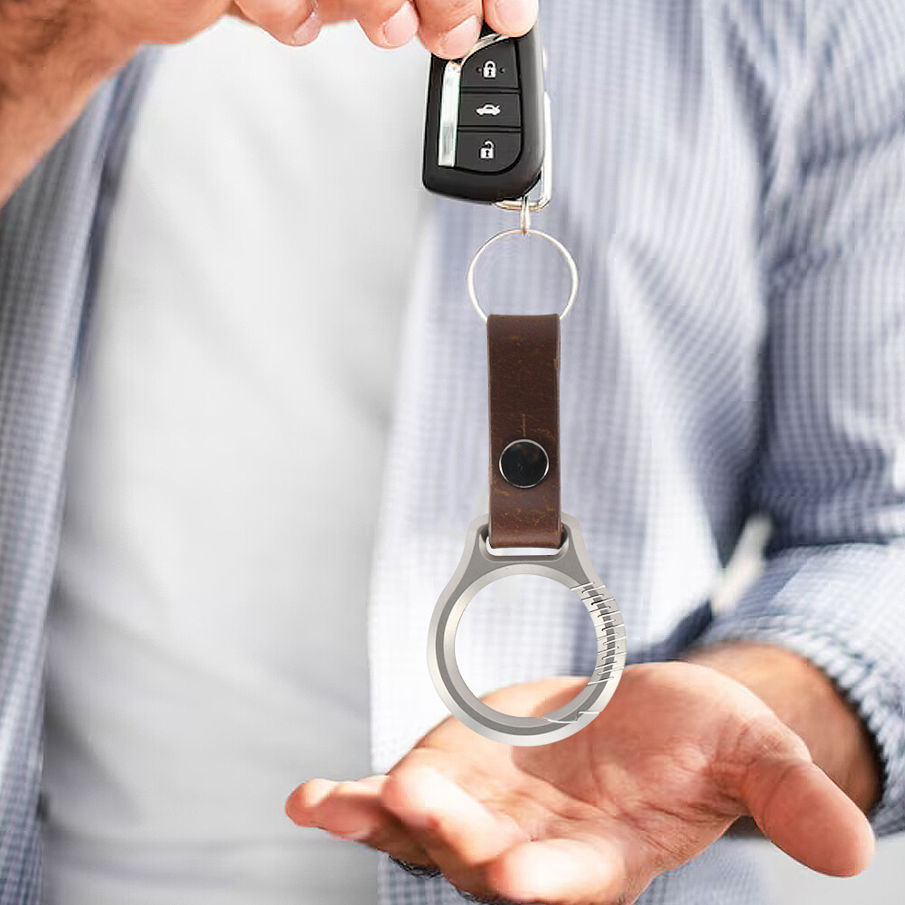 For Men Quick Release Anti Lost Organizer Car Keychain Durable Titanium ...