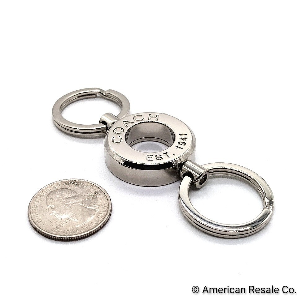 Authentic Rare COACH Vintage Valet Keychain Fob Purse Charm-Detachable ...