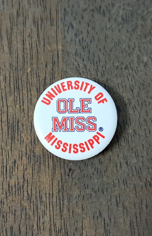 Ole Miss University Of Mississippi Button Rebels Pride 1980's Rare ...