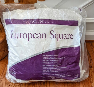 VINTAGE Lady Pepperell European Euro Square Pillow 26" x 26" NEW | eBay