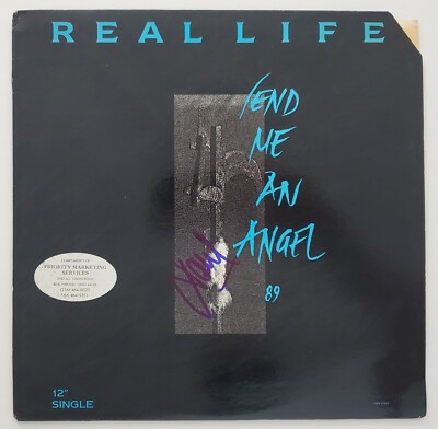 David Sterry Signed Real Life Send Me An Angel Vinyl Record 12" Band ...