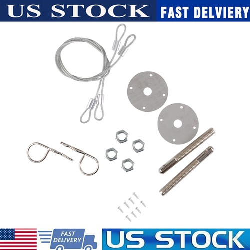 Universal Stainless Steel Racing Appearance Mount Hood Pin Plate Bonnet ...