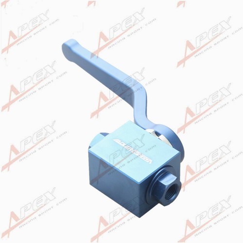Brake Line Lock Shut Off Valve 1/8" NPT Billet Aluminium Valve Blue ...