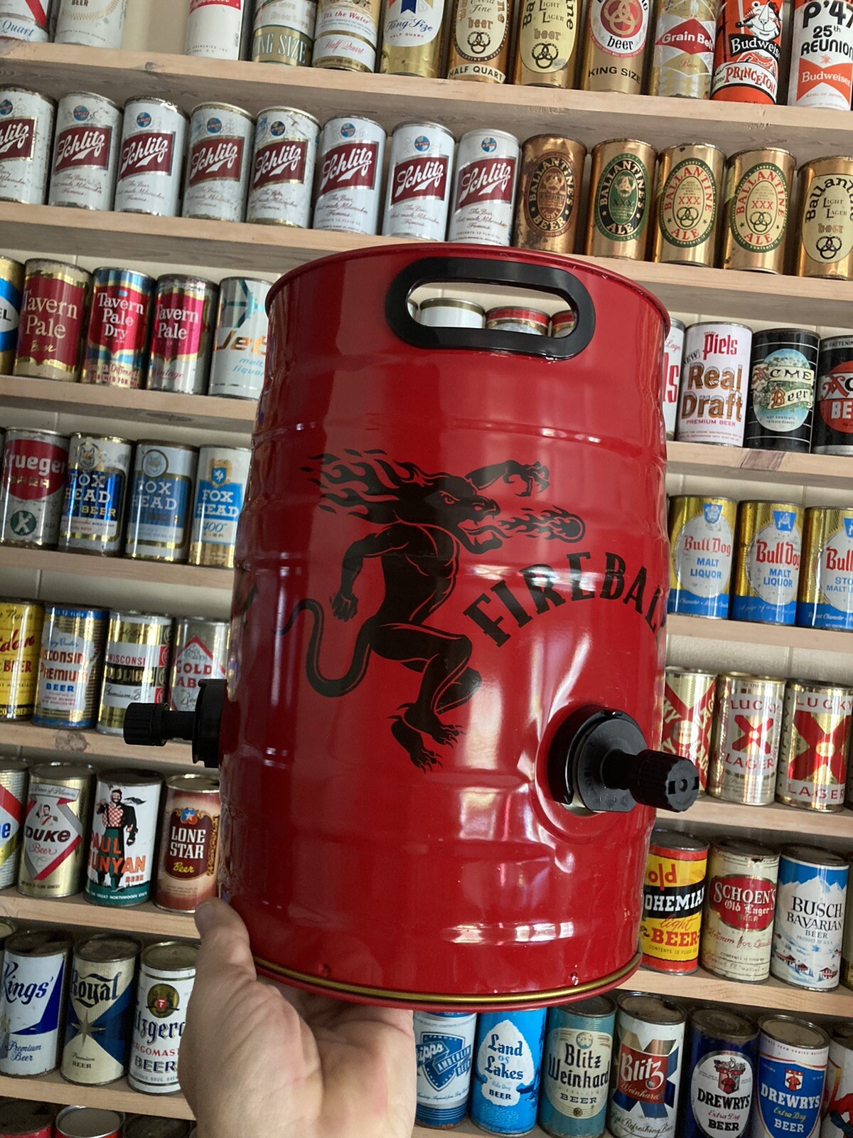 FIREBALL CINNAMON WHISKEY MINI PARTY KEG TASTES LIKE HEAVEN... BURNS ...