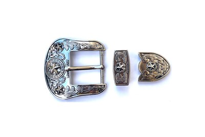 Western Buckle Set 3 Piece Star Buckle Hebilla Estrella Vaquero 1.5 | eBay