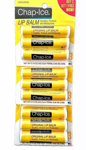 9 CHAP ICE ORIGINAL LIP BALM SOOTHE MOISTURIZE DRY CHAPPED LIPS ...