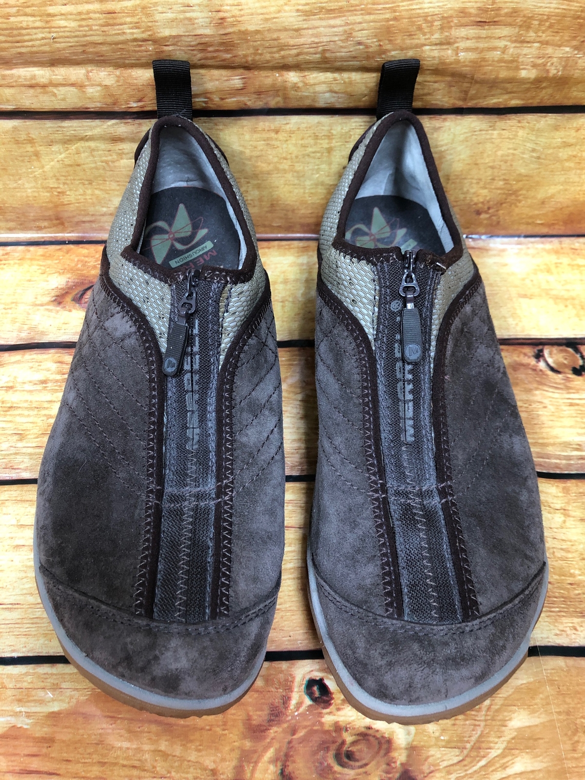 Merrell Lorelei Espresso Leather Front Zip Shoes J687… - Gem