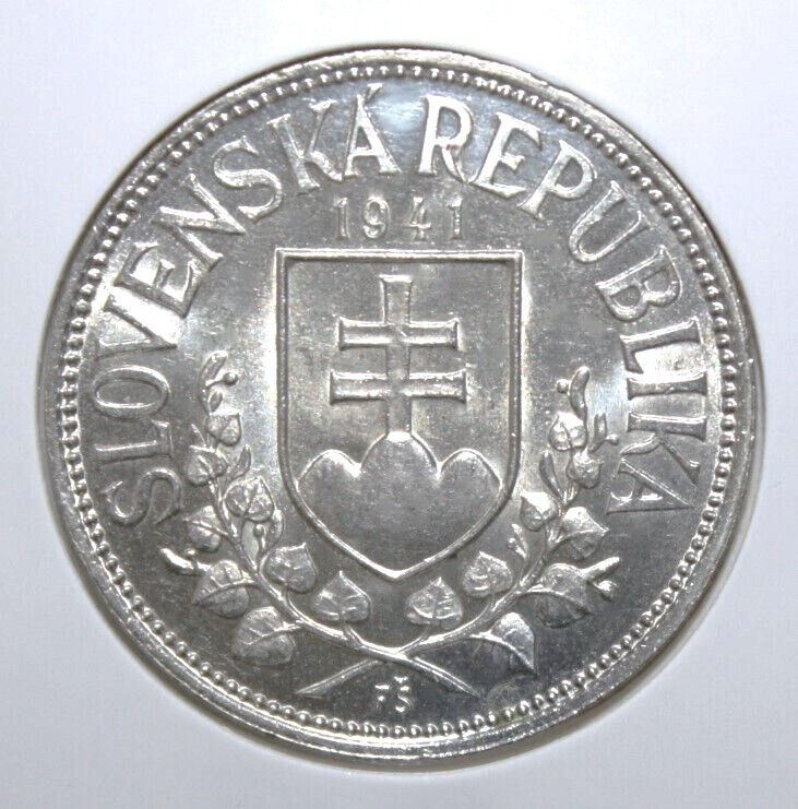 S11 - Slovakia 20 Korun 1941 Brilliant Unc Silver Coin - Cyril ...