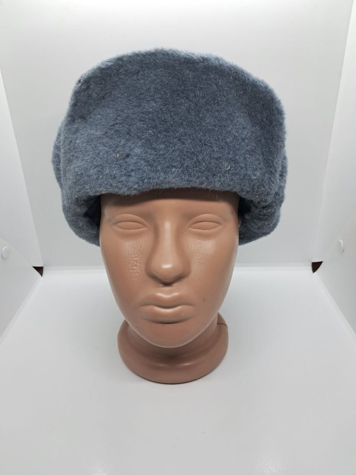 Vintage Ushanka Winter Hat Military Soviet Army USSR Soldier Russian ...