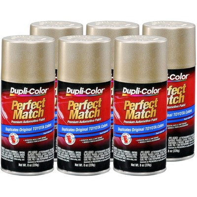Duplicolor BTY1610 (6-Pack), Aerosol Paint for Toyota 4Q2, Desert Sand ...