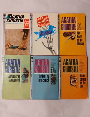 Agatha Christie Pocket Books matching lot of 6. 1963-1964 1st-8th print ...