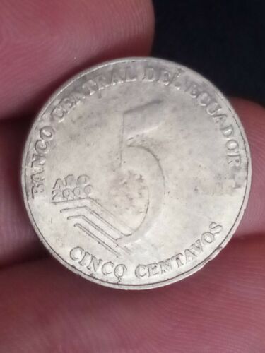 Coin Ecuador 5 Centavos Cinco 2000 EF Steel KM# 105 free UK post ...
