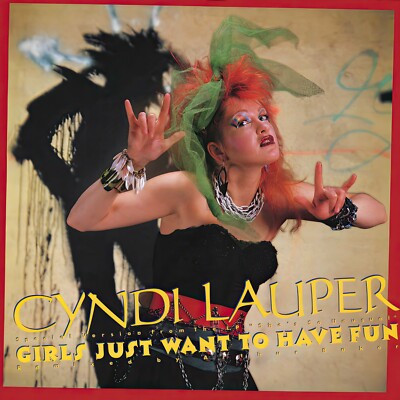Cyndi Lauper Girls Just Want To Have Fun SINGLE 12x12 Album Cover Flat ...