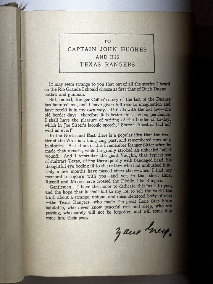 1915 The Lone Star Ranger by Zane Grey Hardcover Book Texas Rangers ...