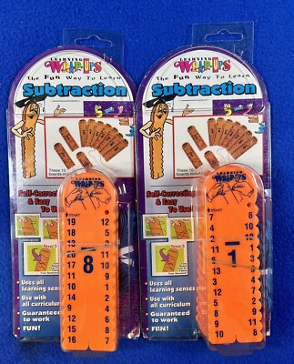 Learning Wrap-Ups Subtraction Math Facts Educational Toy Set Of 2 | eBay